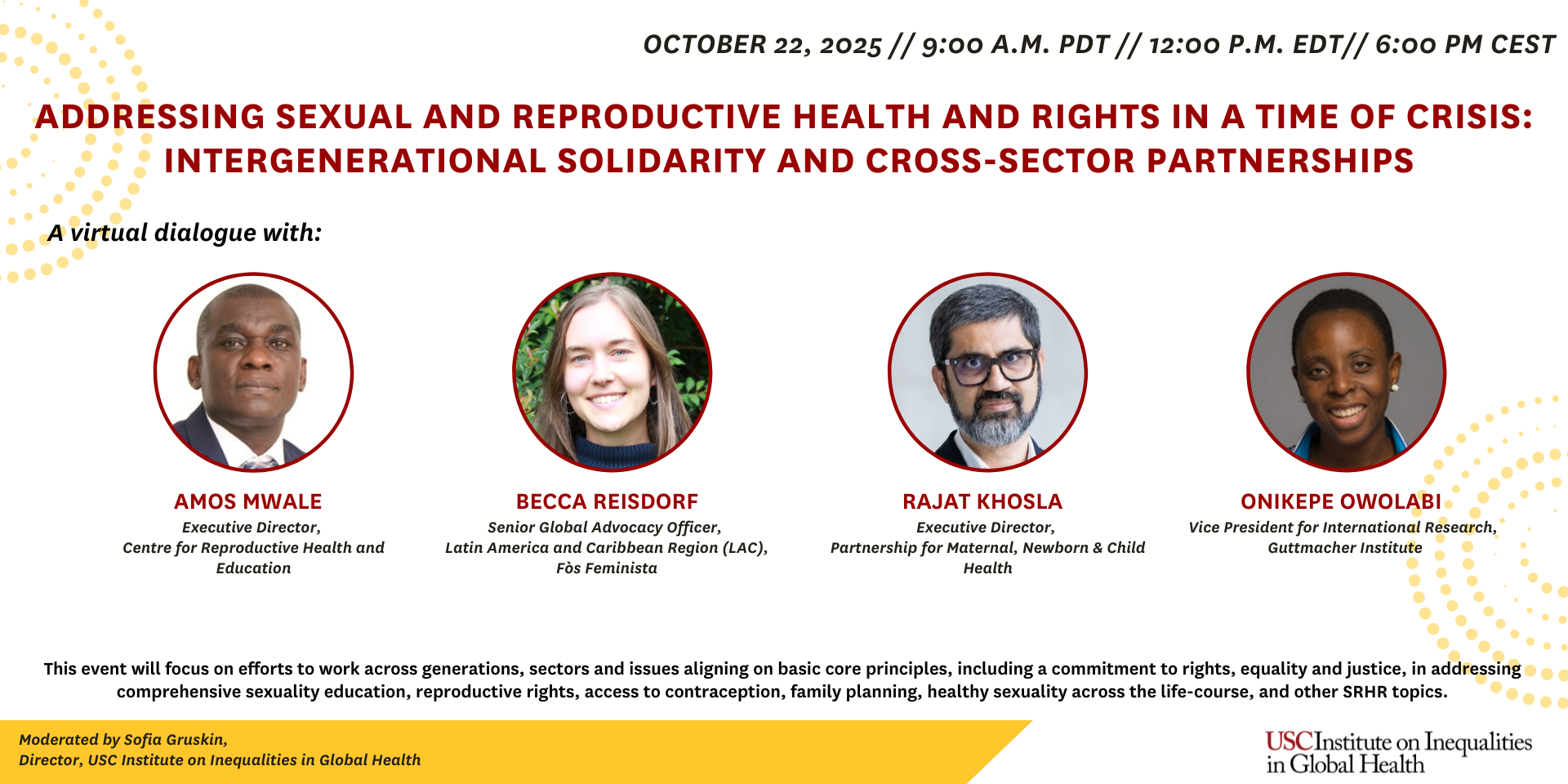 Addressing Sexual and Reproductive Health and Rights in a Time of ...